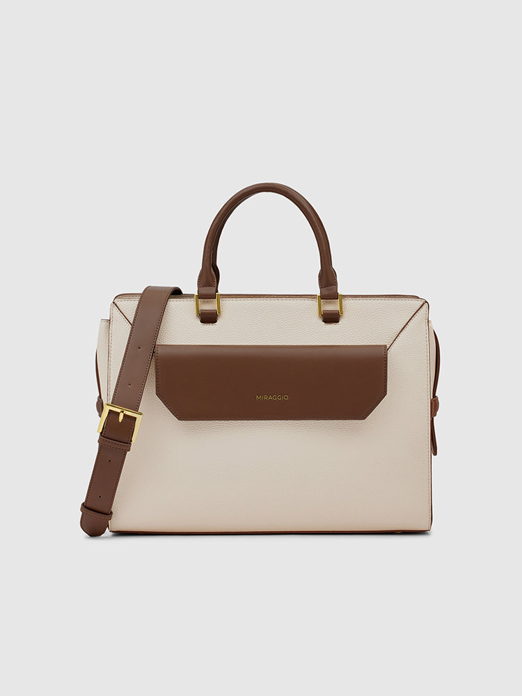 Buy Ivory Bianca Laptop Bag Online- Miraggio