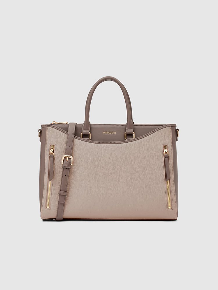 Buy Bronze Arden Laptop Bag Online- Miraggio