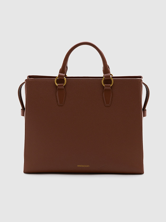 Buy Brown Melissa Tote Bag Online- Miraggio